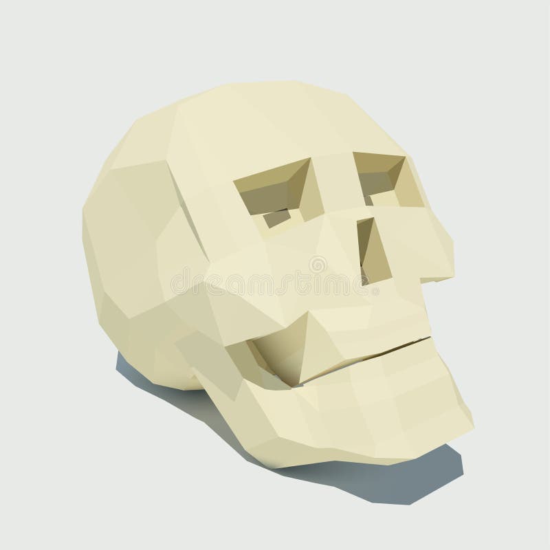 Skull Low Poly Stock Illustrations – 510 Skull Low Poly Stock ...