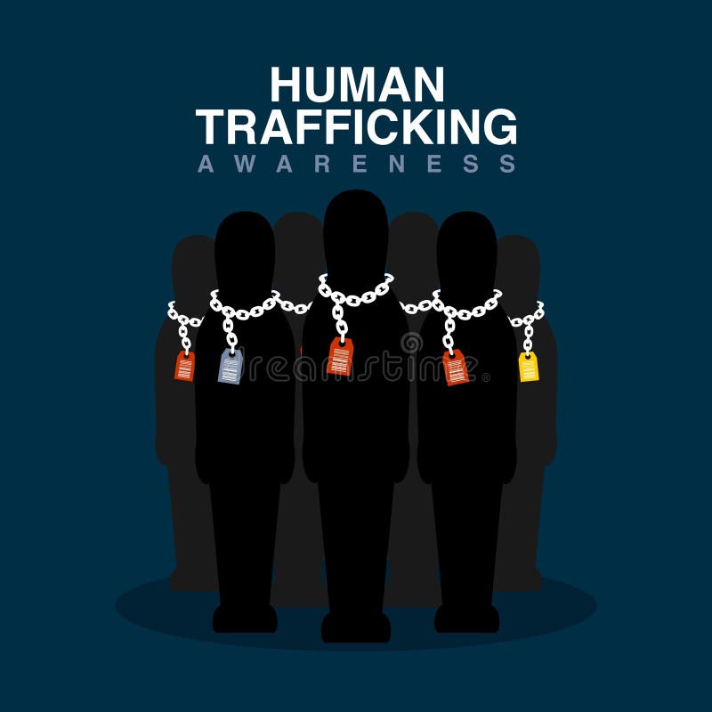 Vector Human Trafficking Awareness Day Banner Template Stock Vector ...