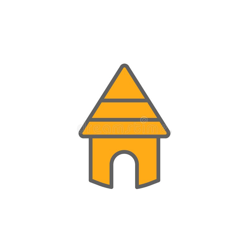 Vector Hut Icon. African House Symbol Stock Vector - Illustration of ...