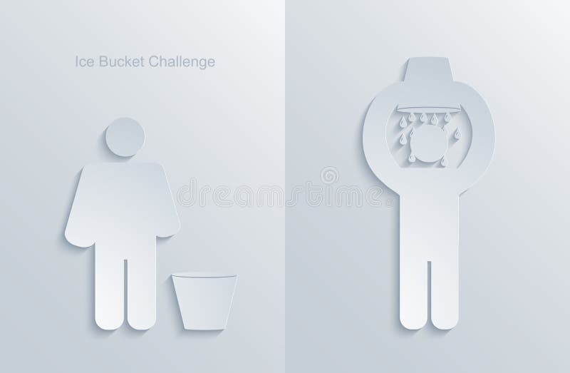 Vector Ice Bucket Challenge. Modern Flashmob Stock Vector ...