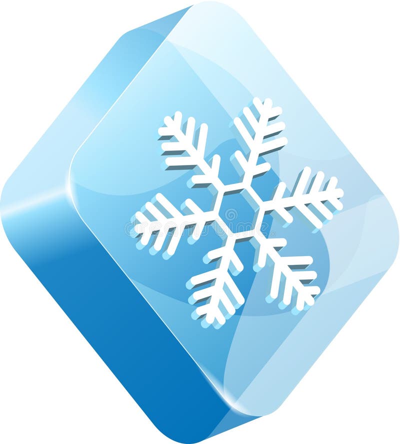 Vector ice button stock vector. Illustration of glass - 17307924