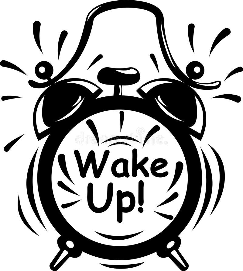 Vector Icon with Alarm Clock Wake Up Stock Vector - Illustration of ...