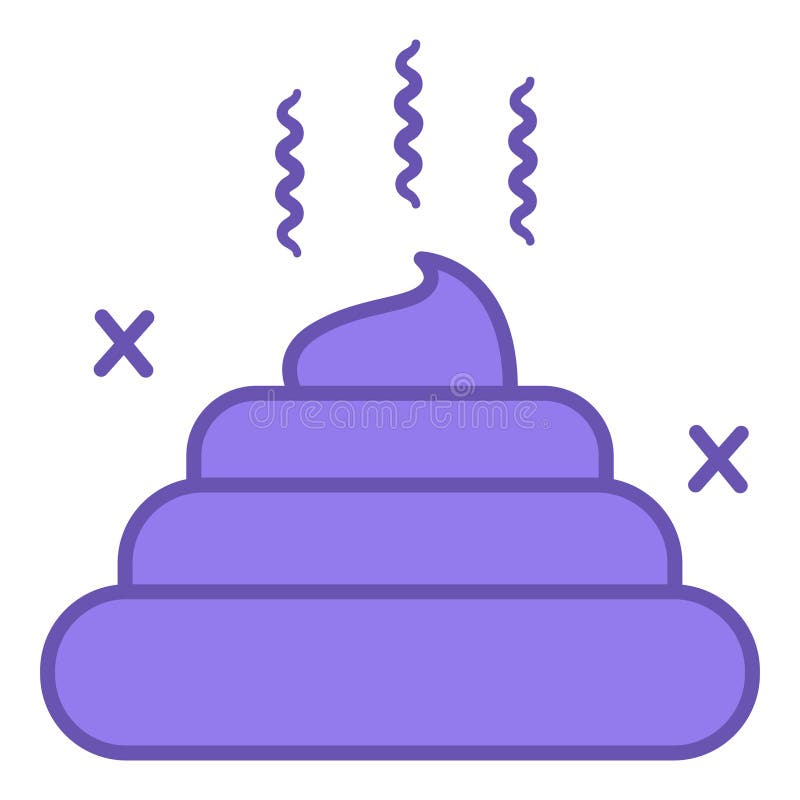 Colored Icon Poop. stock vector. Illustration of happens - 330808247