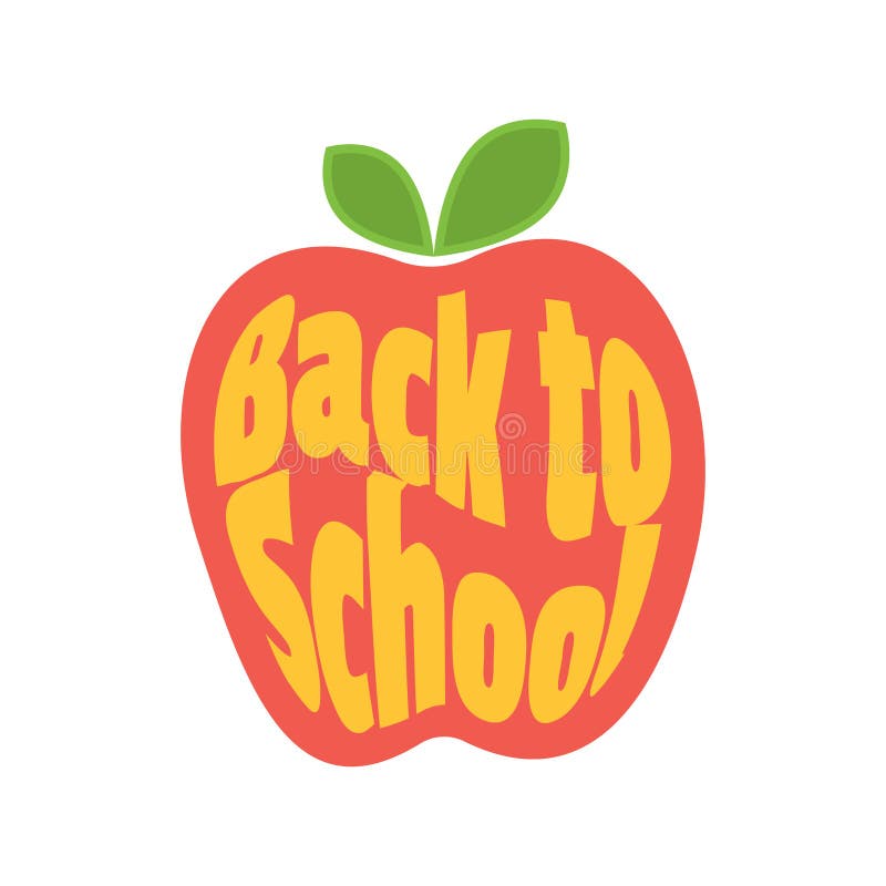 Vector Icon. Apple, Back To School. Stock Vector - Illustration of read ...
