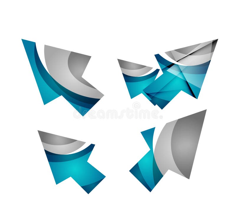 Vector Icon, Arrow Mouse Pointer or Directional Symbol Stock Vector ...