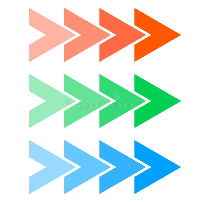 Vector Icon of an Arrow Representing Speed. Colorful Icons. Stock ...