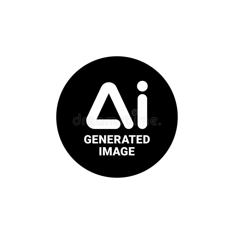 Vector Icon for Artificial Intelligence Generated Content Stock Vector ...