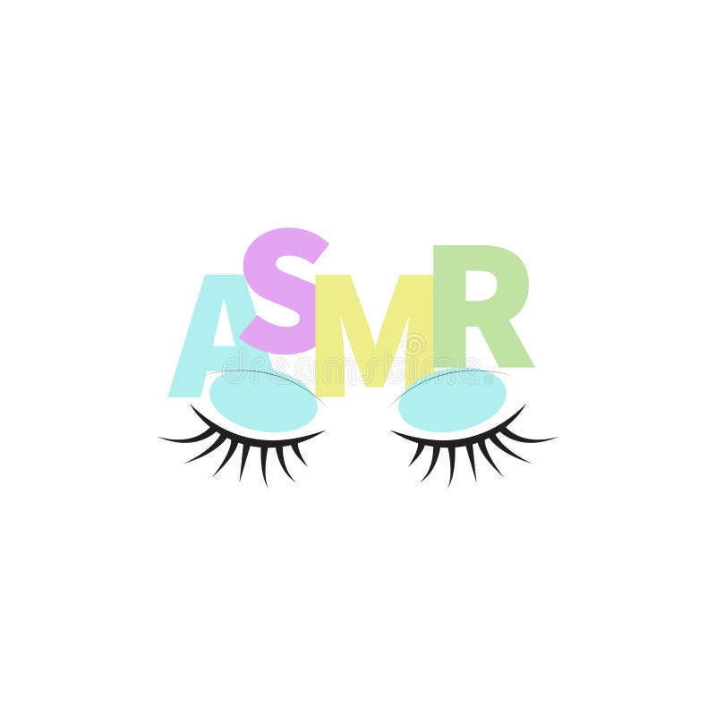 ASMR Headphones Isolated Logo, Icon. Autonomous Sensory Meridian ...