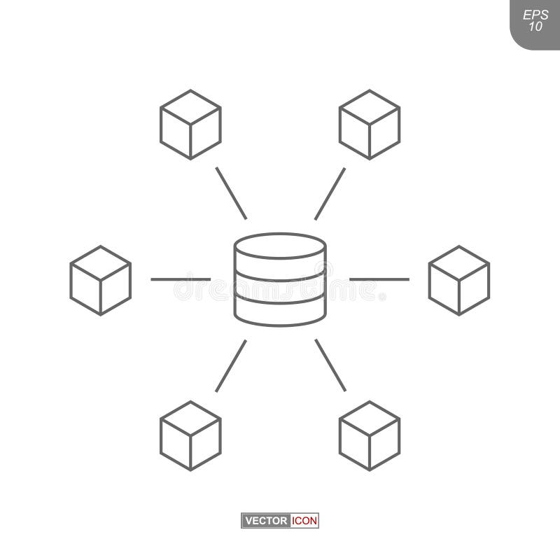 Vector Icon of Big Data. Technology Icon for Websites and Applications ...