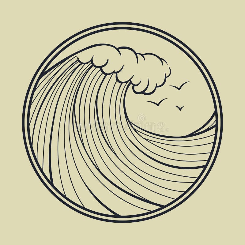 Wave Outline Stock Illustrations – 121,534 Wave Outline Stock ...