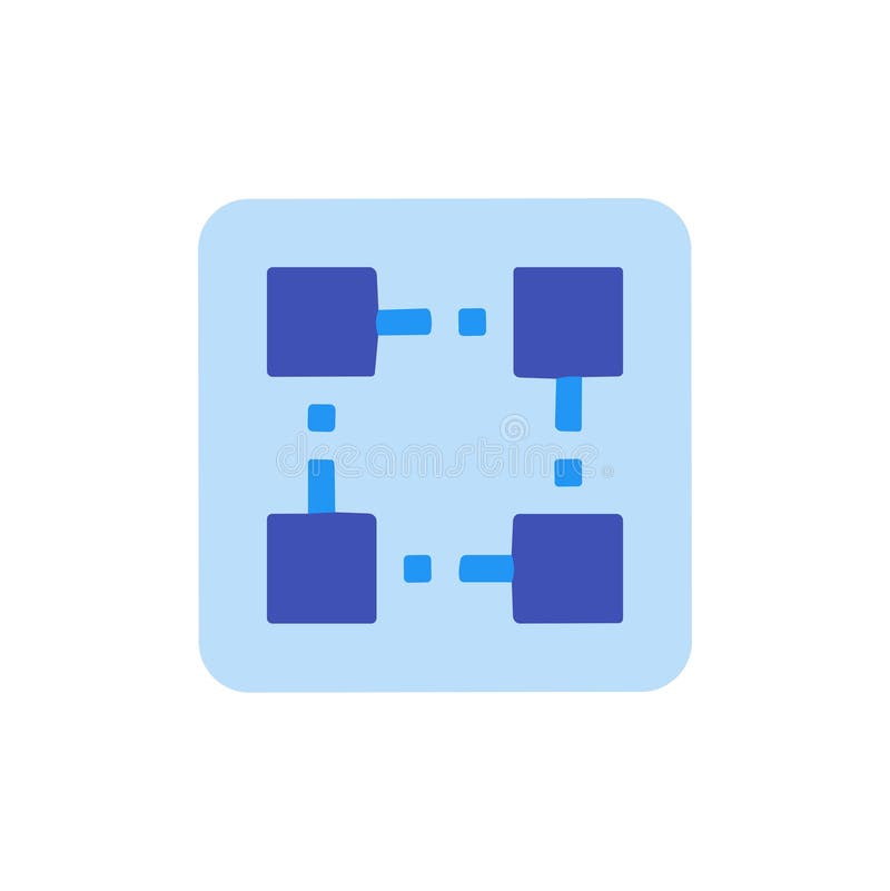 Vector icon of blockchain. stock vector. Illustration of vector - 278307607