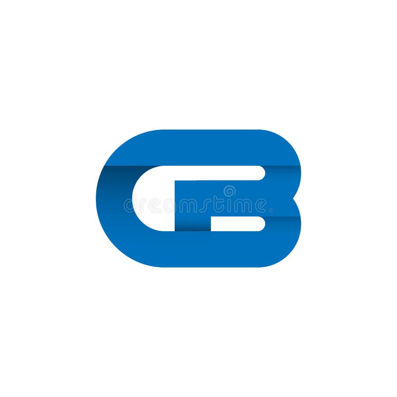 Abstract Letter GB Logo Design Idea. Stock Vector - Illustration of ...