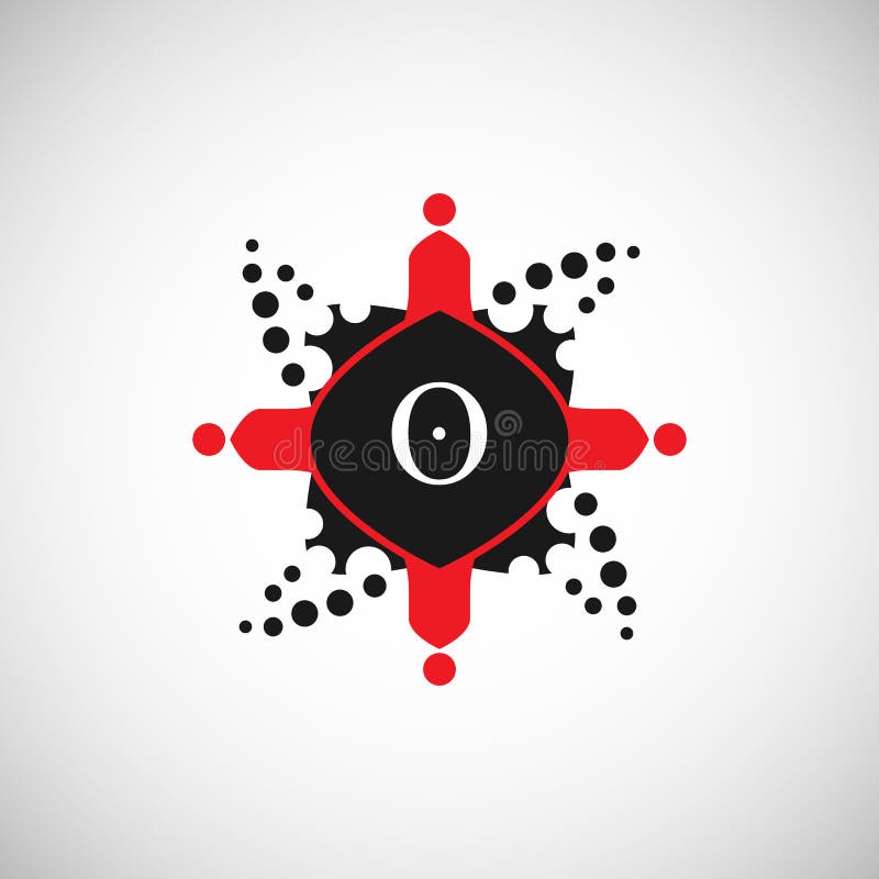 Abstract Letter O Logo Design Idea. Stock Vector - Illustration of ...