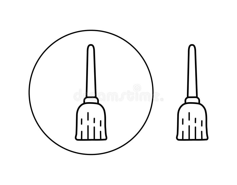 Vector Icon of the Brush Symbol. a Set of Brush Stock Illustration ...