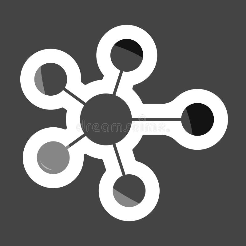 Vector Icon Business Network Consisting of Multiple Users. Icon Stock ...