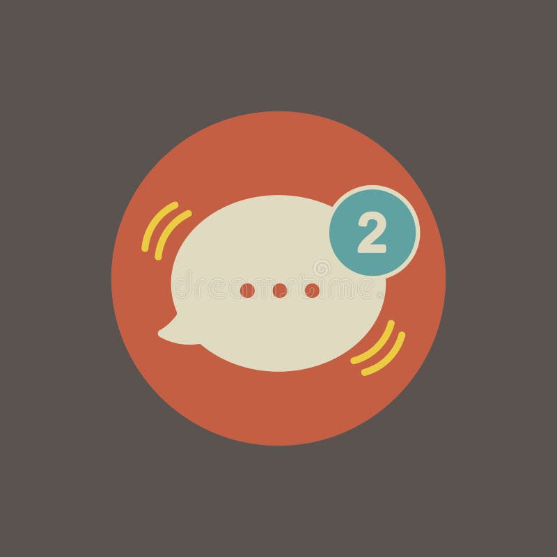 Vector Icon of Chatting Symbol Stock Vector - Illustration of messaging ...