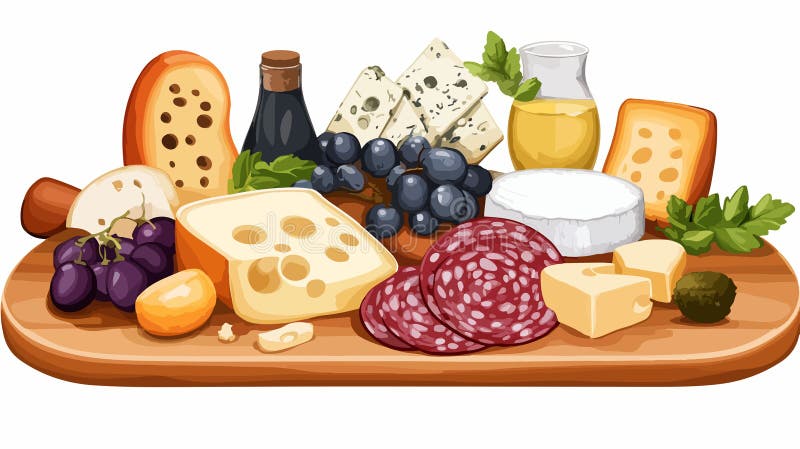 Cheese Board Icon Vector Illustration Isolated on White Background ...