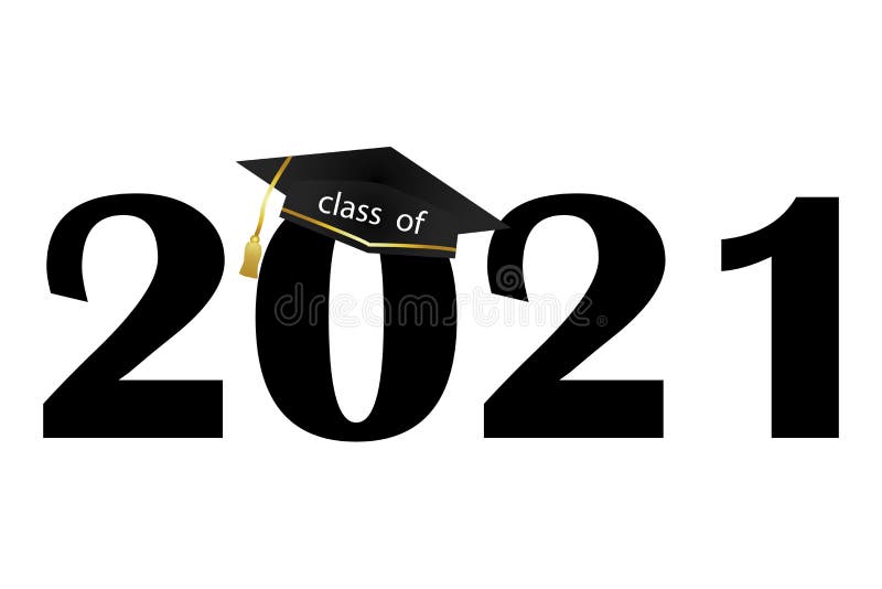 Vector Icon Class Off 2021. Graduation Card with Graduate Cap. Template ...