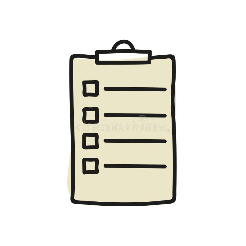 Vector icon clipboard stock vector. Illustration of memo - 261257978