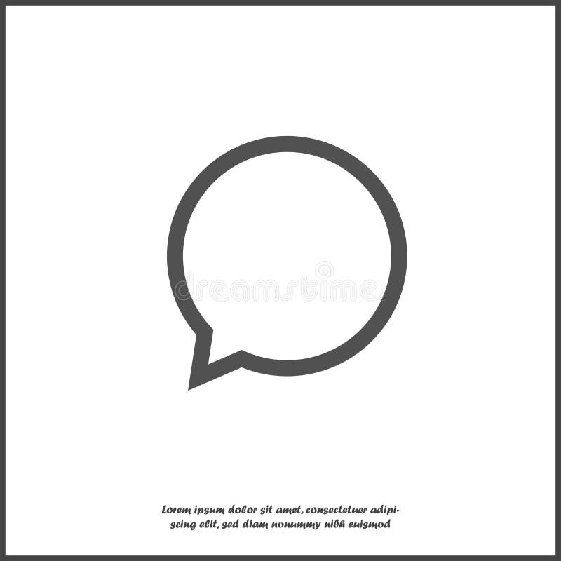 Vector Icon Cloud Conversation. Cloud of Speech on White Isolated ...