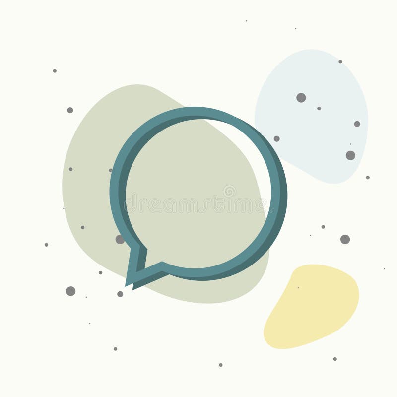 Vector Icon Cloud Conversation on Multicolored Background Stock Vector ...