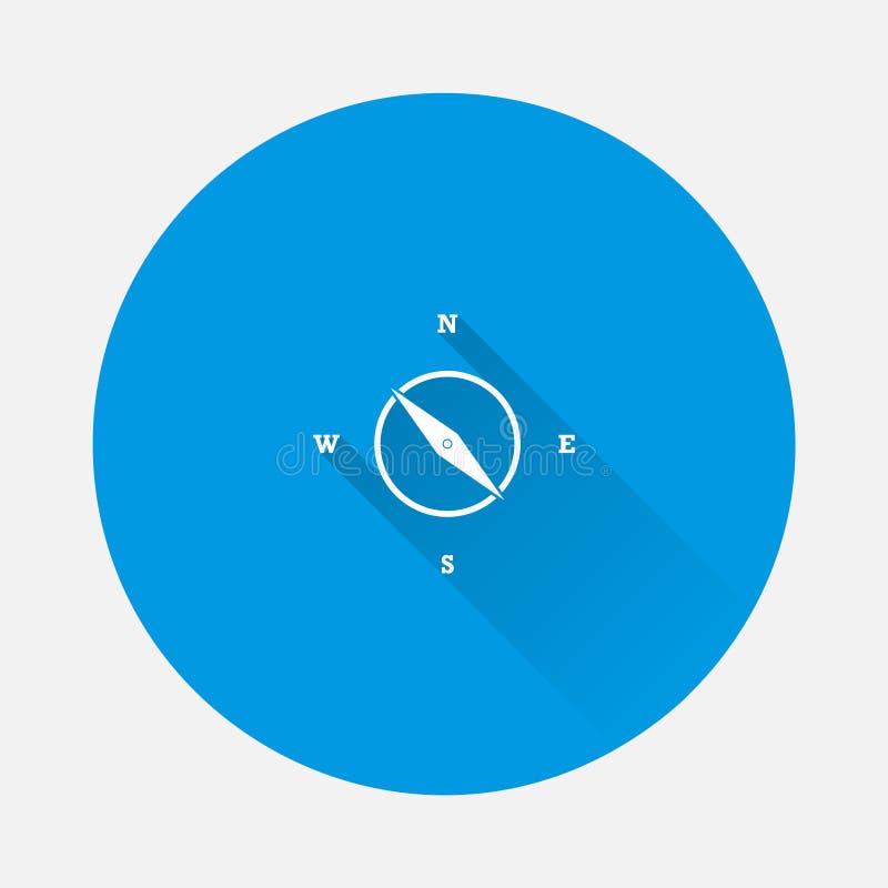Vector Icon of the Compass. Illustration of a Compass Symbol for ...