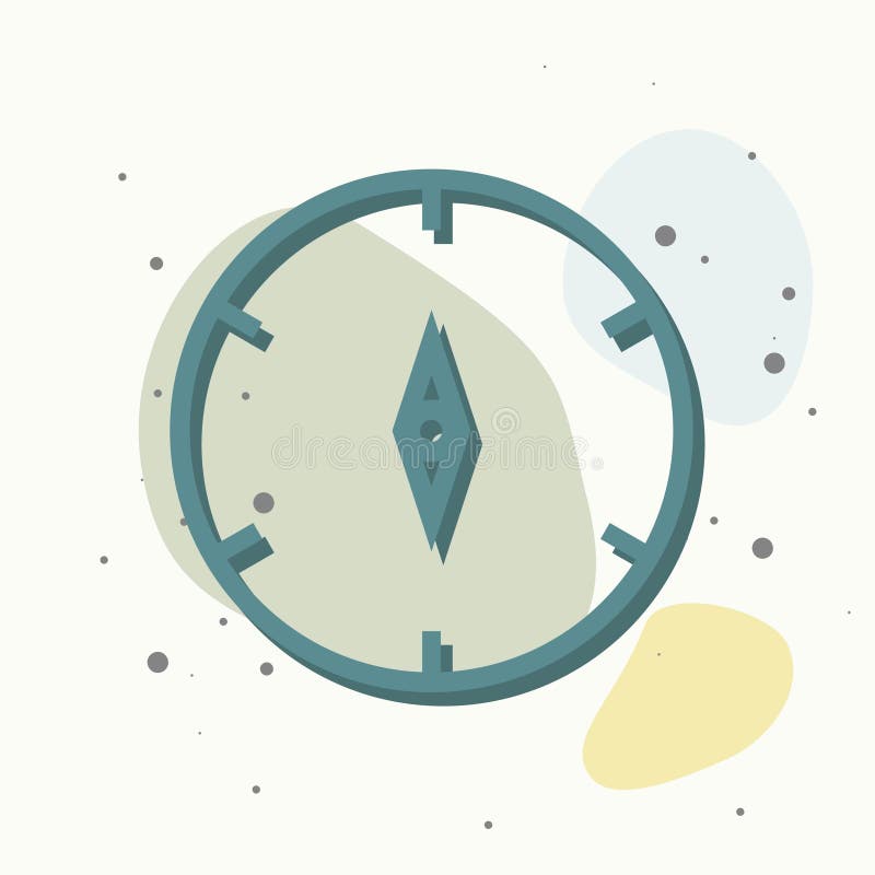 Vector Icon of the Compass. Illustration of a Compass Symbol for ...