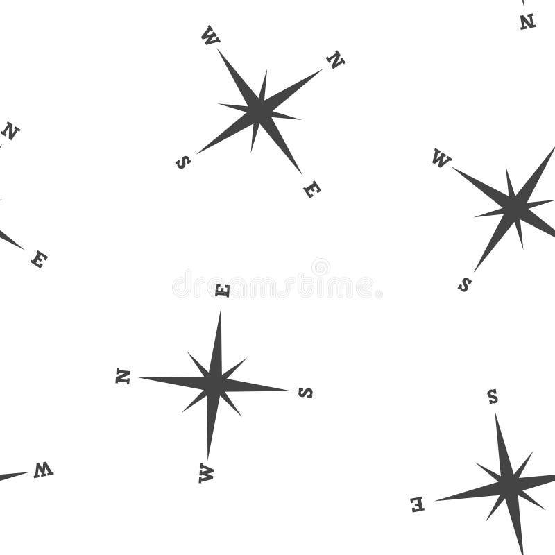 Vector Icon of the Compass. Illustration of a Compass Symbol for ...