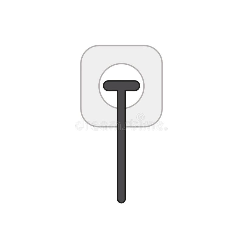 Vector Icon Concept of Electrical Plug Plugged into Outlet Stock Vector ...