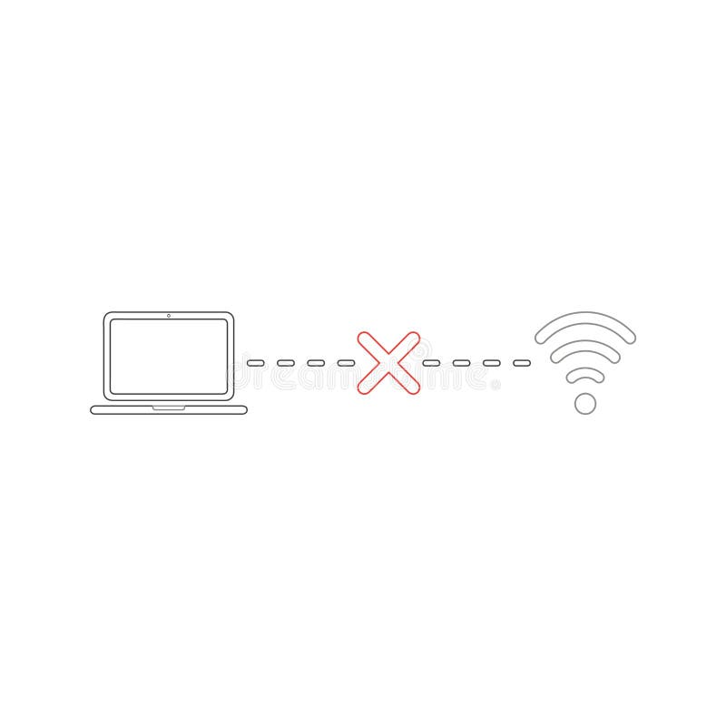 Failure Wifi Icon. Offline Symbol. No Internet Connection Icon. Simple ... Failure Wifi Icon. Offline Symbol. No Internet Connection Icon. Simple ...