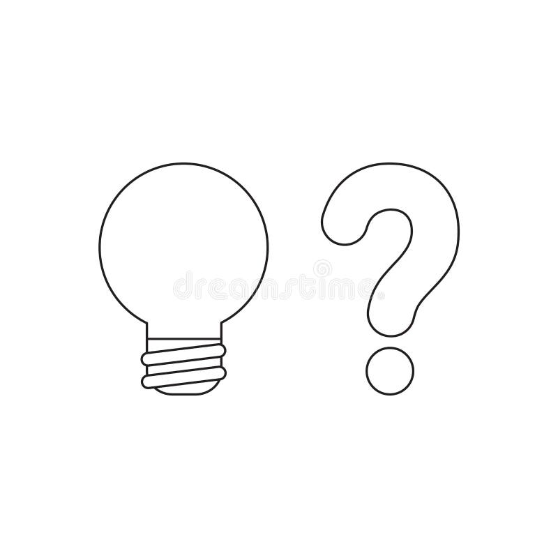 Light Bulb Question Mark Stock Illustrations – 1,379 Light Bulb ...
