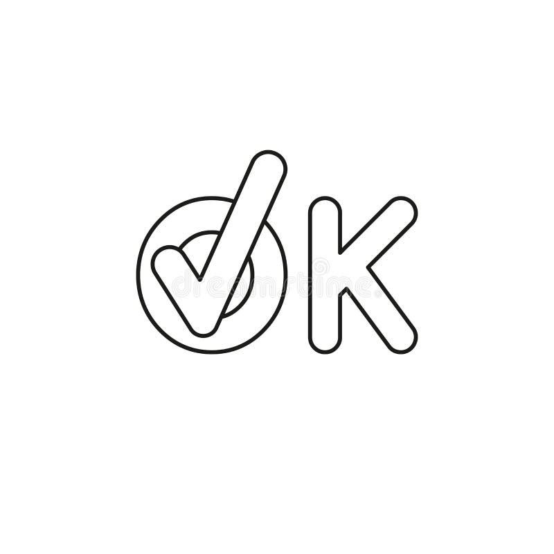 Word Ok Icon Outline Style Stock Illustrations – 45 Word Ok Icon ...