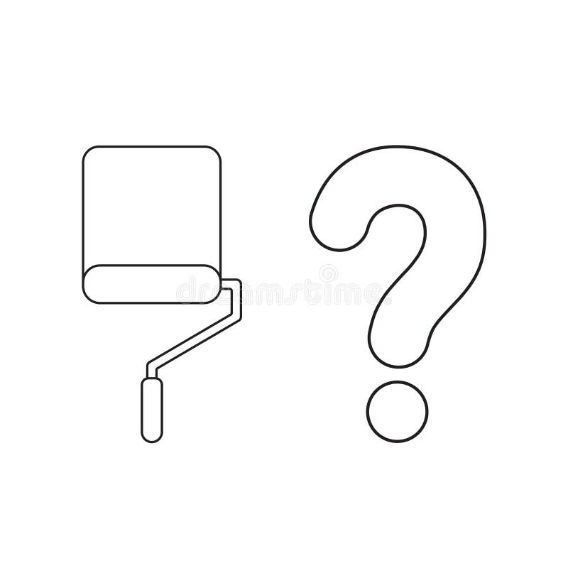 Oil Paint Question Marks Concept . Stock Illustration - Illustration of ...