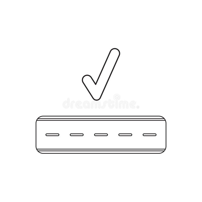Vector Icon Concept of Road with Check Mark Stock Vector - Illustration ...
