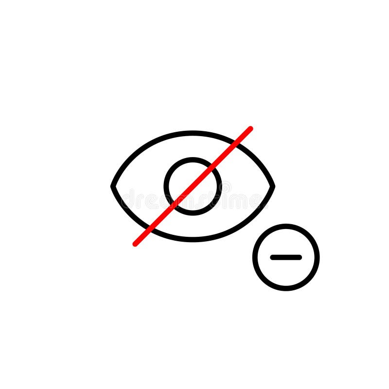 Hidden Visibility Icon Stock Illustrations – 535 Hidden Visibility Icon ...