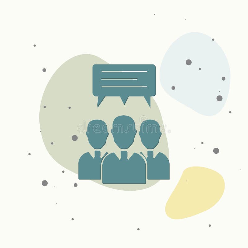 Multicolored crowd #1 stock illustration. Illustration of render - 225151