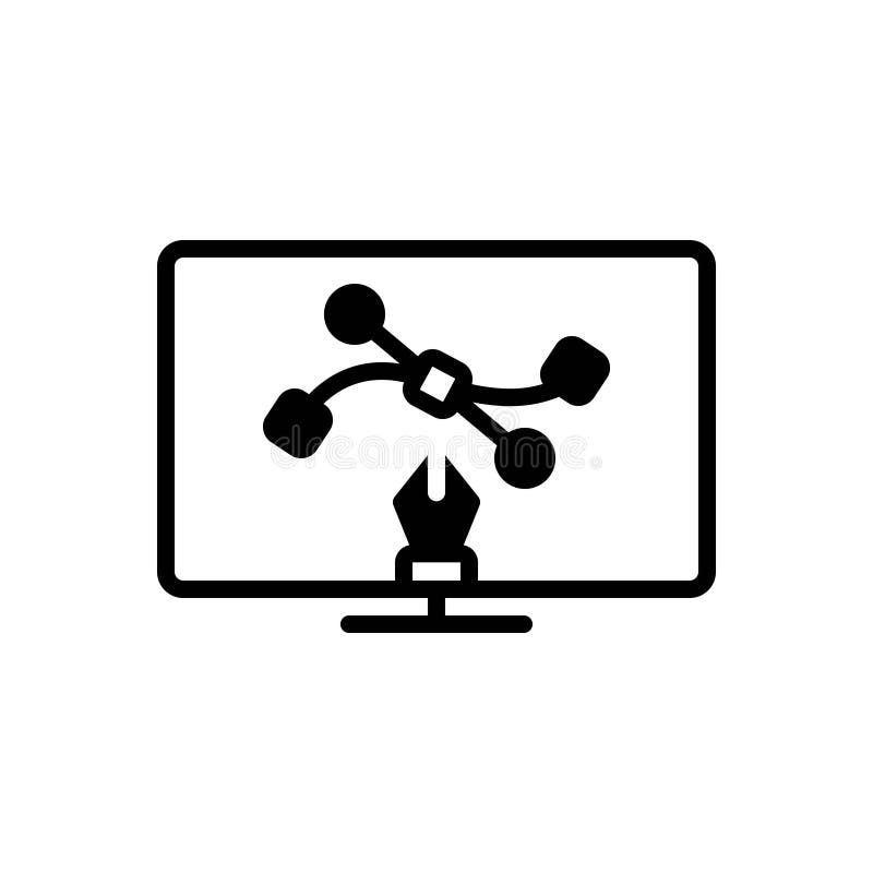 Black Solid Icon for Vector, Curves and Art Stock Vector - Illustration ...