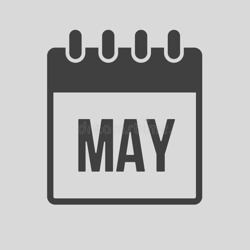 Vector Icon Day Calendar, Spring Month May Stock Vector - Illustration ...