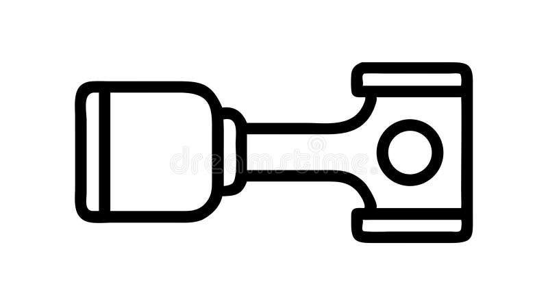 Piston and Connecting Rod Icon Engine Part Mechanical Graphic, Vector ...
