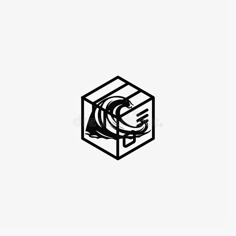 Vector Icon Depicts Something in a Box Stock Illustration ...