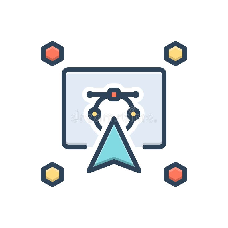 Color Illustration Icon for Vector, Design and Node Stock Vector ...