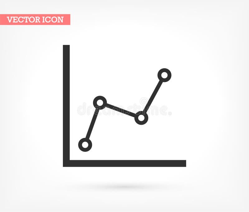 Chart Vector Icon , Lorem Ipsum Flat Design Stock Illustration ...
