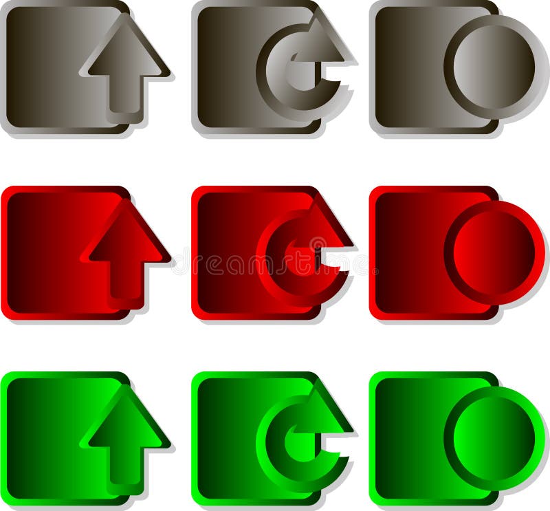 Vector Icon Design for Website Navigation Stock Illustration ...