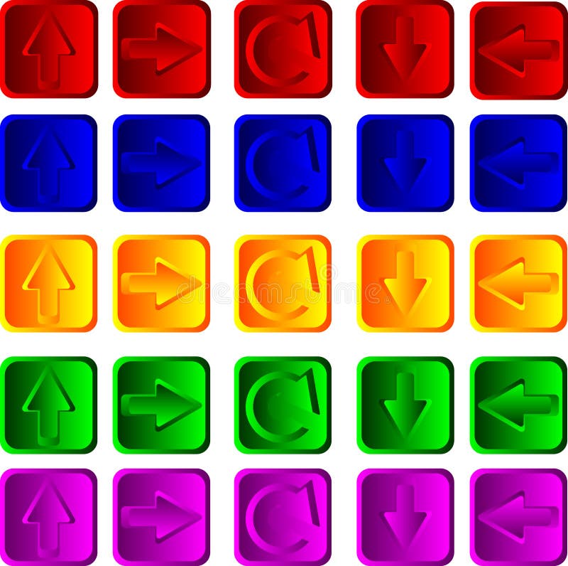 Vector Icon Design for Website Navigation Stock Illustration ...