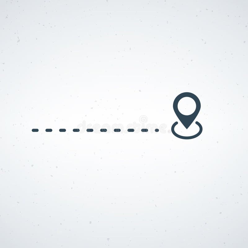 Vector Icon Destination Pin Point Location Illustration Stock ...