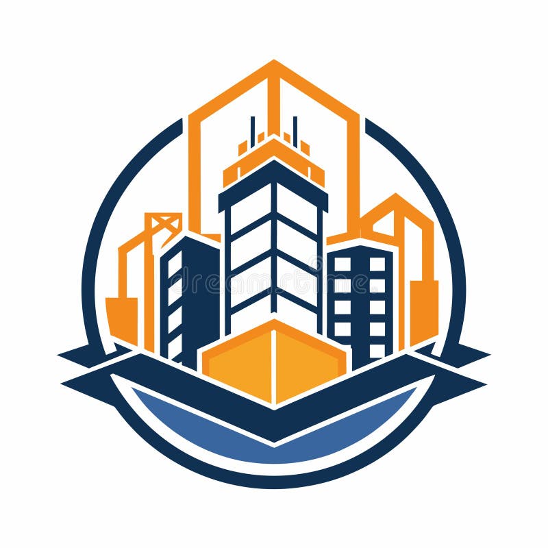 A Vector Icon Displaying the Logo for a Construction Company, Featuring ...