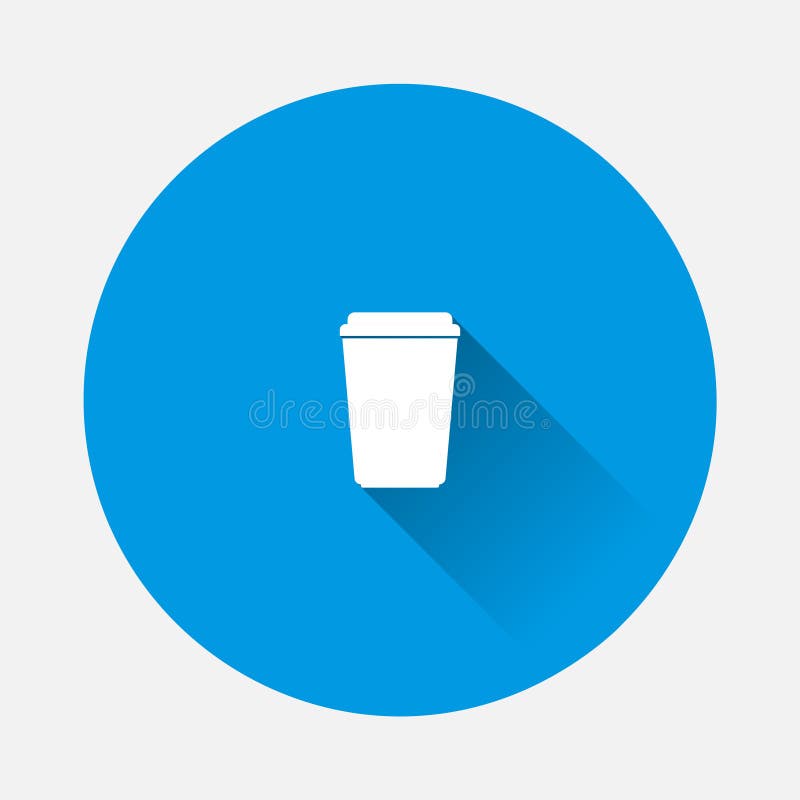 Vector Icon Disposable Cup of Coffee. Stale Coffee Drink in the Dishes ...