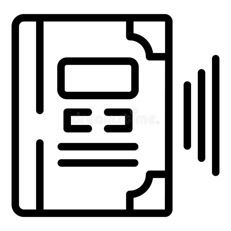 Vector Icon of a Document with Text and Bullet Points Stock Vector ...