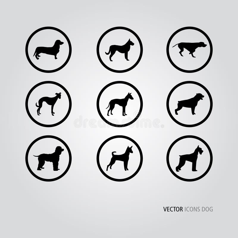 Vector icon dogs stock vector. Illustration of grid, running - 48754733
