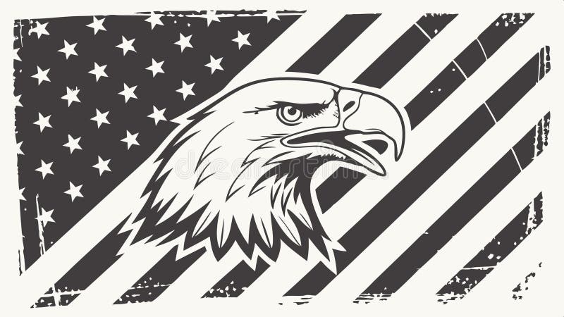 Eagle Head Icon, American Symbol Graphic Vector Design Generative AI ...